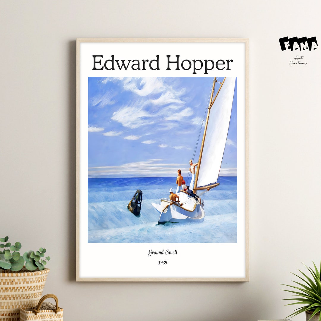 Edward Hopper Ground Swell 1939 Hopper Wall Poster - Etsy Edward Hopper Ground Swell 1939 Hopper Wall Poster - Etsy