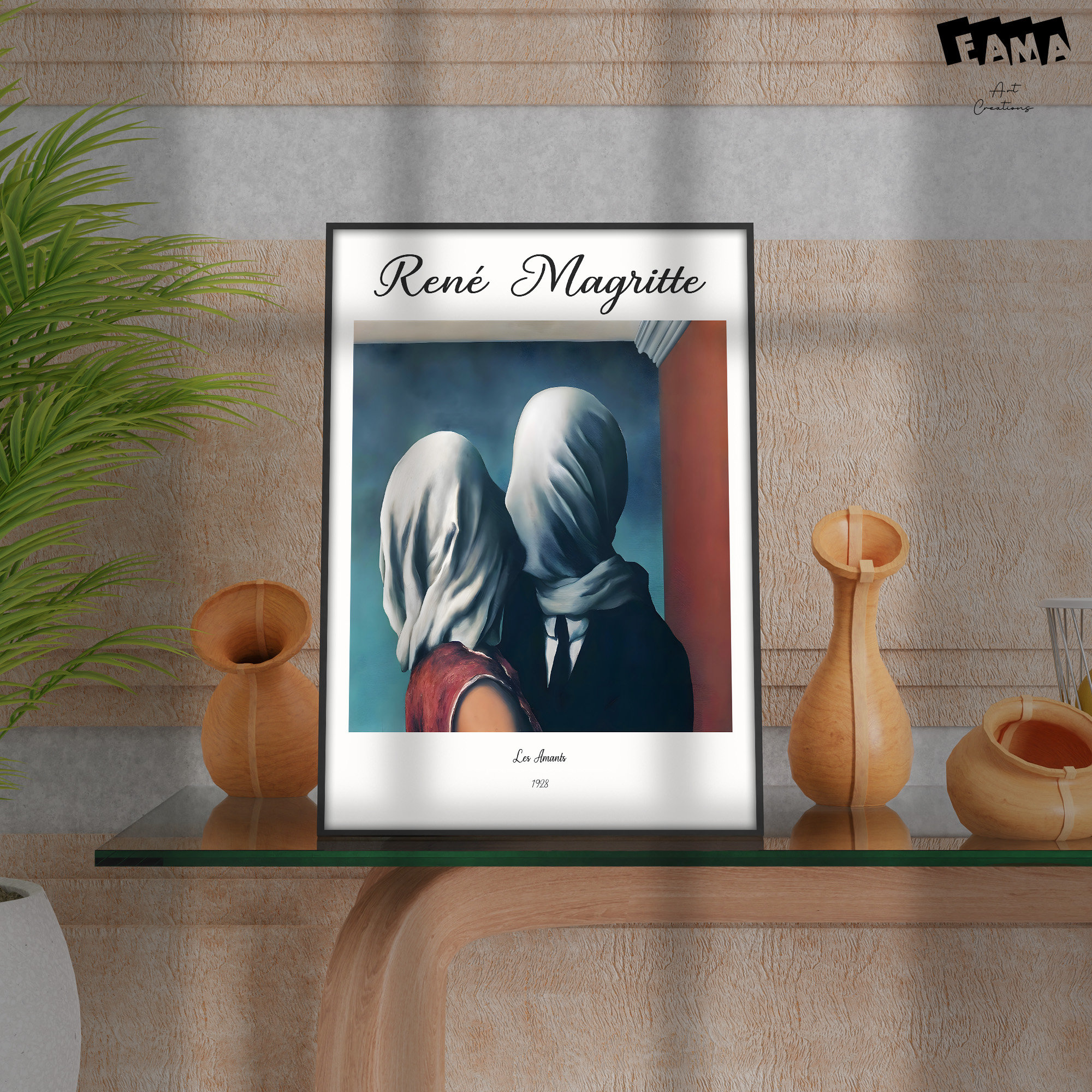 Rene Magritte Les Amants 1928 Magritte Poster Surrealism - Etsy