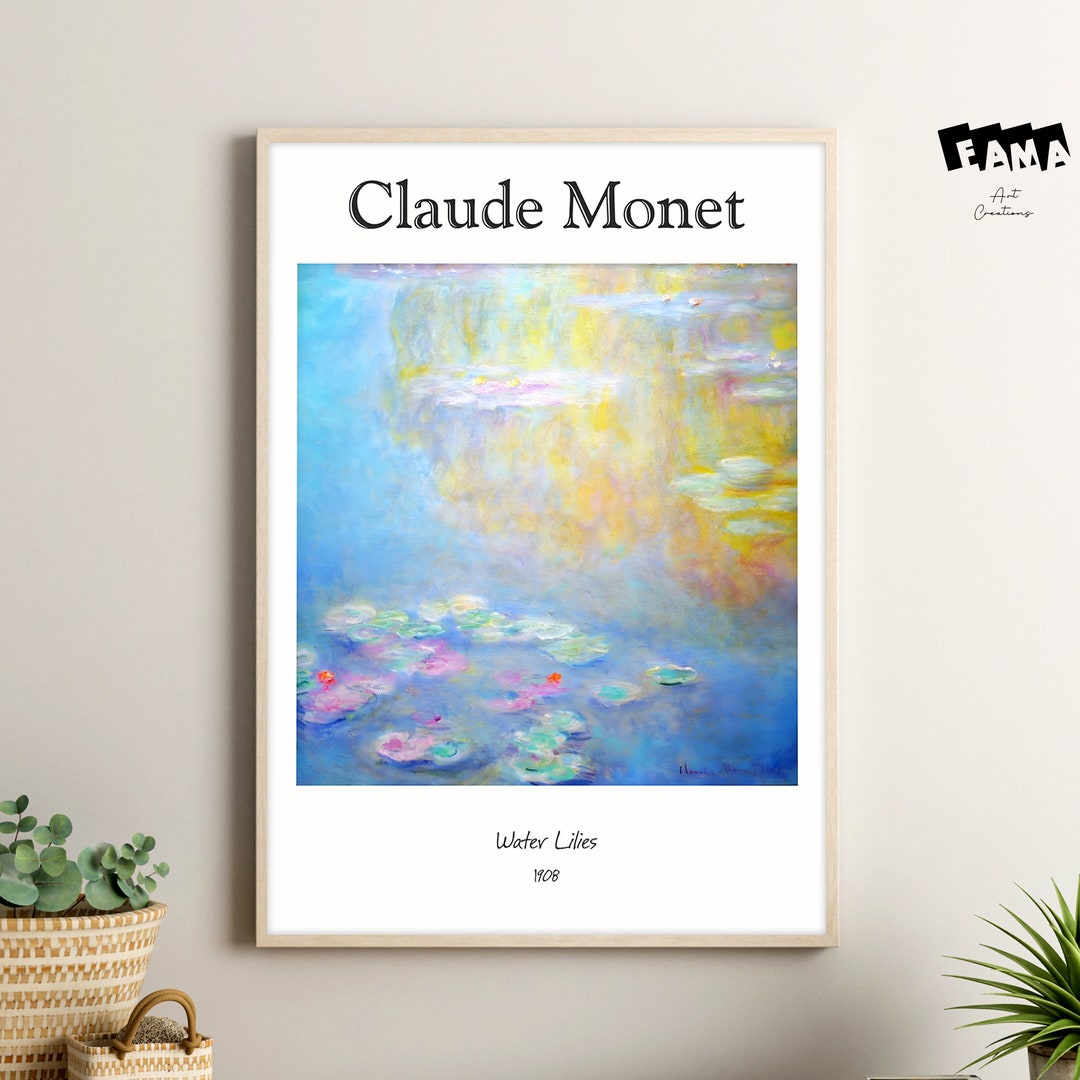 Claude Monet Water Lilies 1908 Claude Monet Print - Etsy