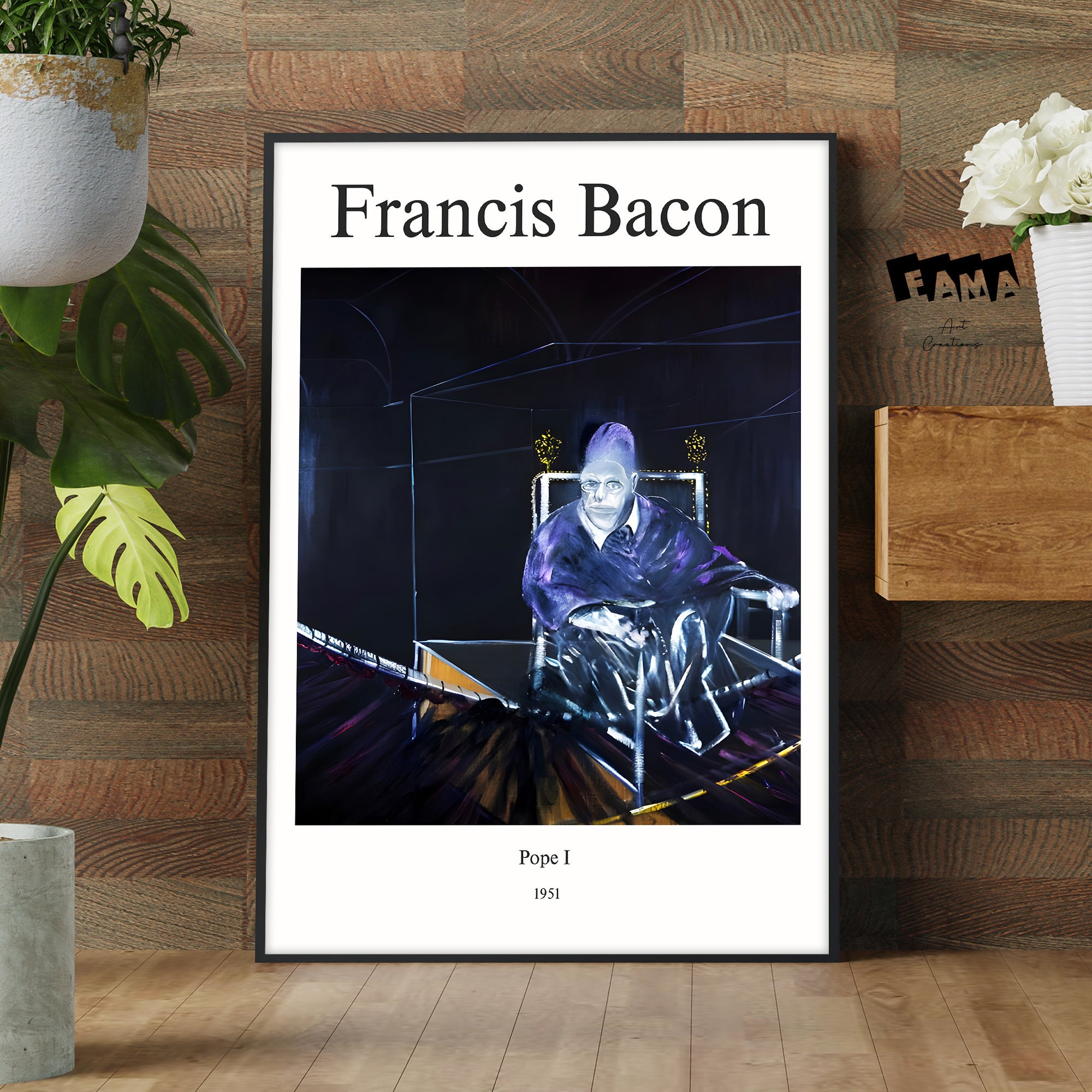 Francis Bacon Pope I 1951 Bacon Art Famous Paintings Mid - Etsy