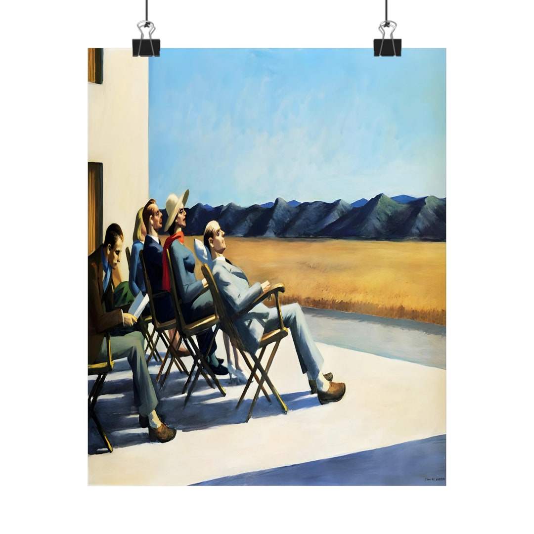 Edward Hopper People in the Sun 1960 Hopper Wall Poster - Etsy