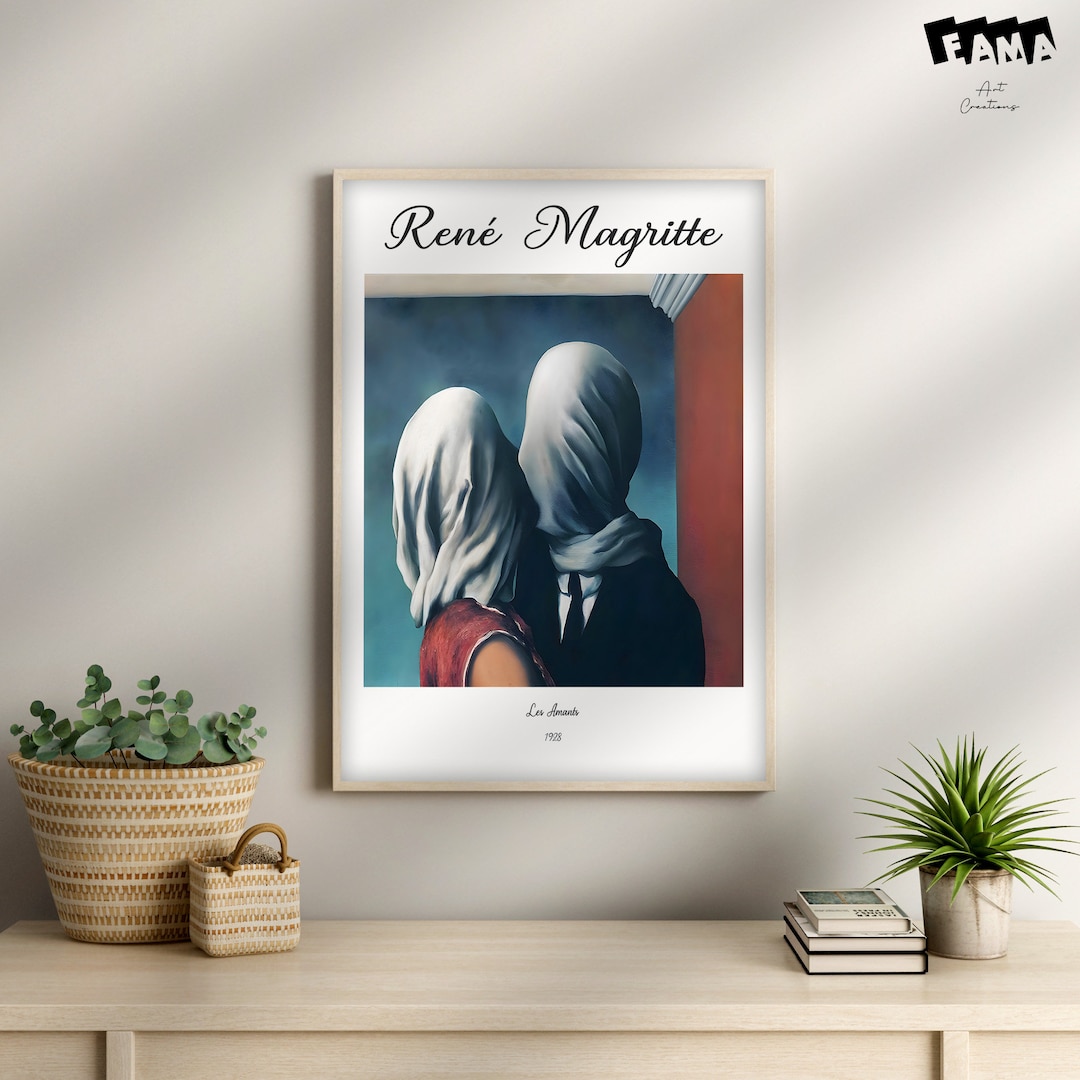 Rene Magritte Les Amants 1928 Magritte Poster Surrealism - Etsy