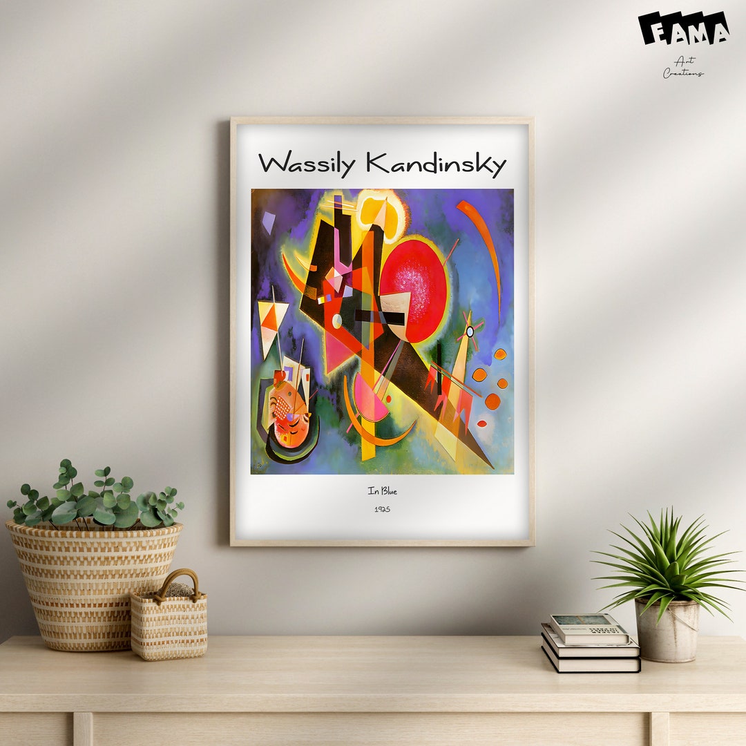 Wassily Kandinsky in Blue 1925 Kandinsky Wall Art - Etsy