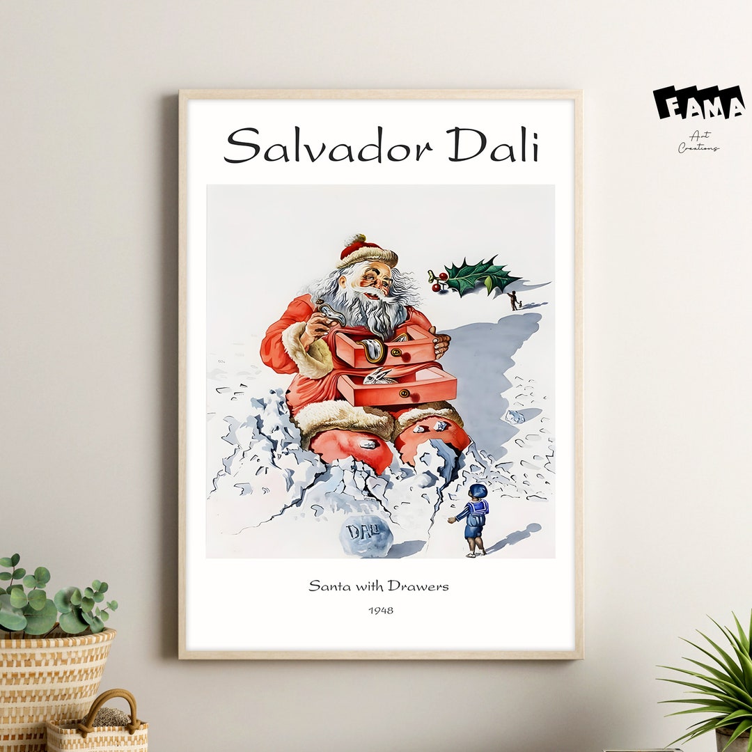 Salvador Dali Santa With Drawers 1948 Salvador Dali Poster - Etsy