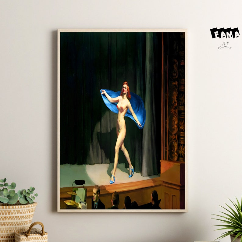 Edward Hopper Girlie Show 1941 Hopper Wall Poster Portrait - Etsy