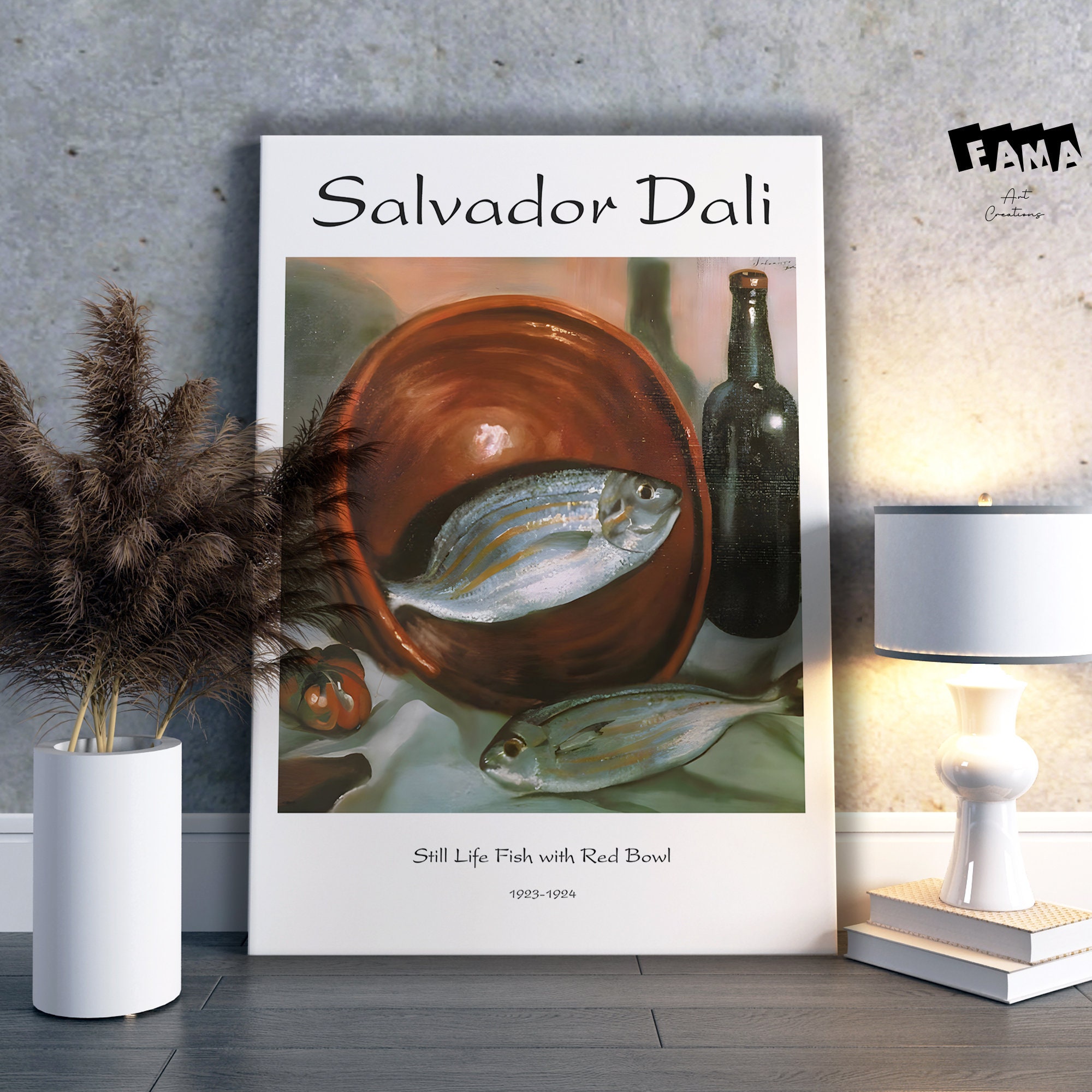 Salvador Dali, Still Life Fish With Red Bowl, 1923-1924, Dali Exhibiton ...