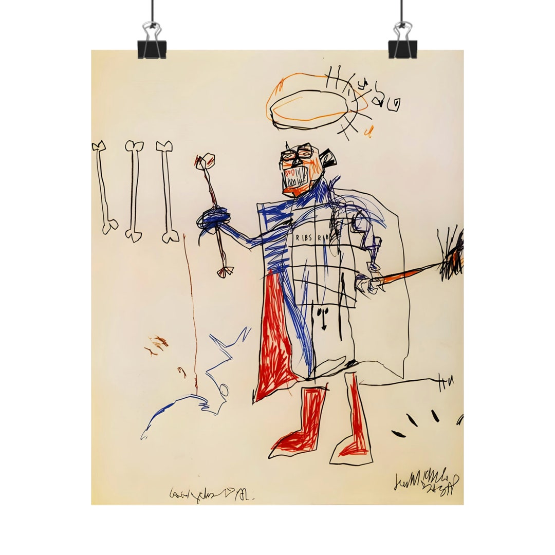 Jean Michel Basquiat Ribs Ribs 1982 Basquiat Poster - Etsy