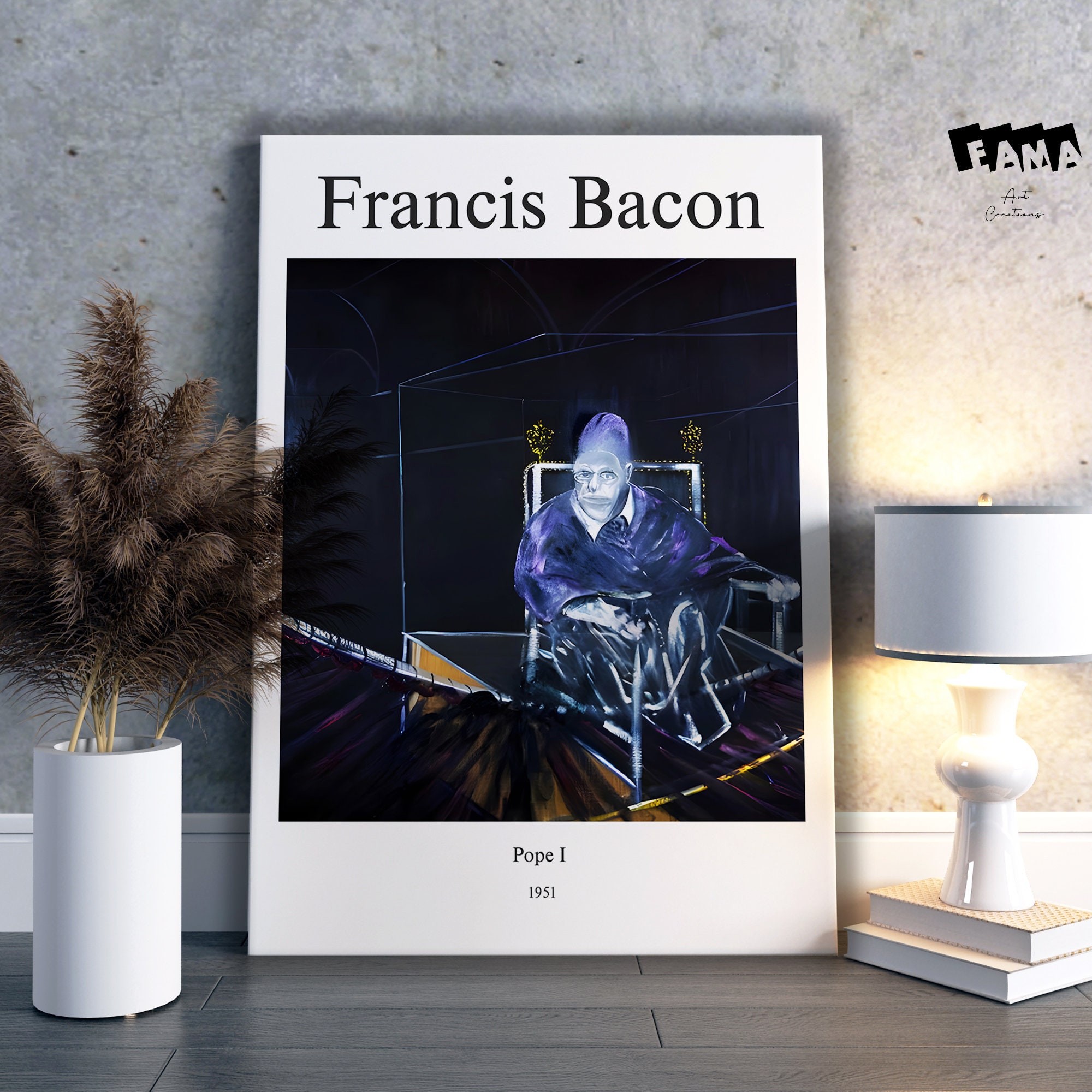Francis Bacon Pope I 1951 Bacon Art Famous Paintings Mid - Etsy