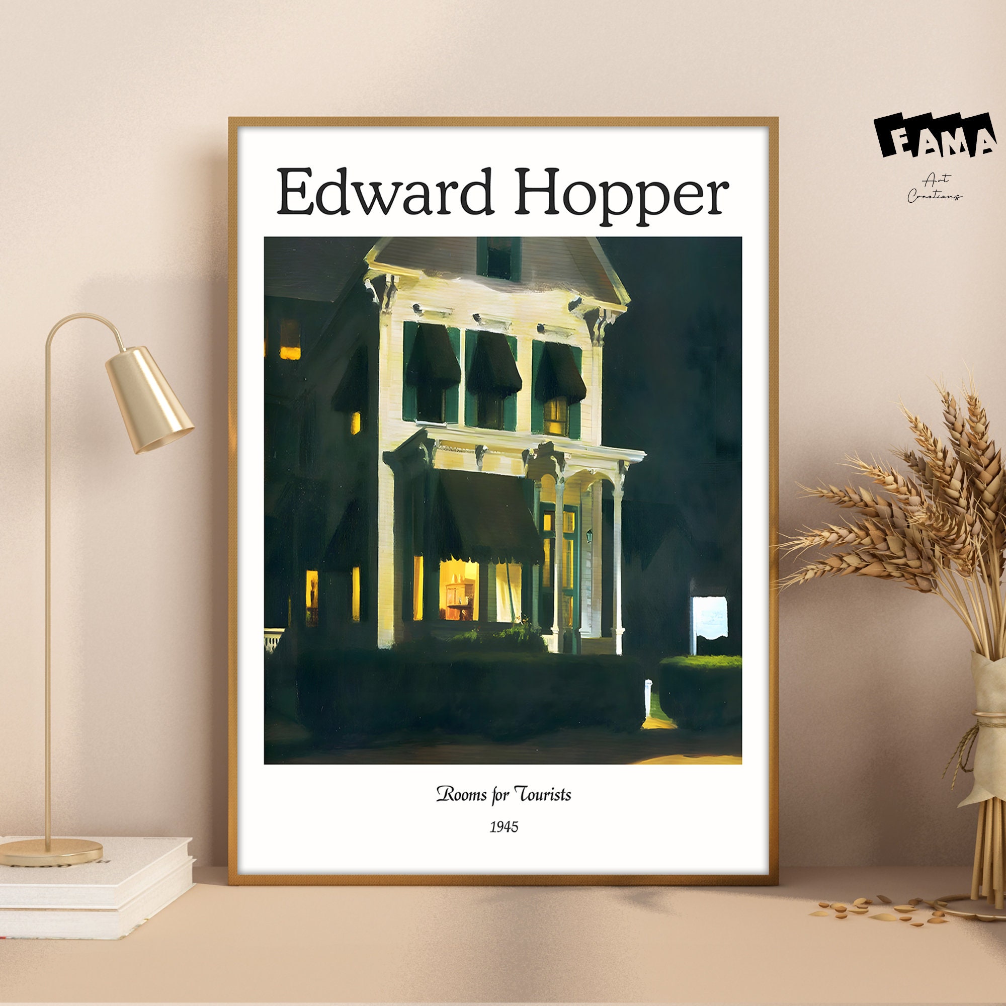 Edward Hopper Rooms for Tourists 1945 Hopper Poster Museum - Etsy