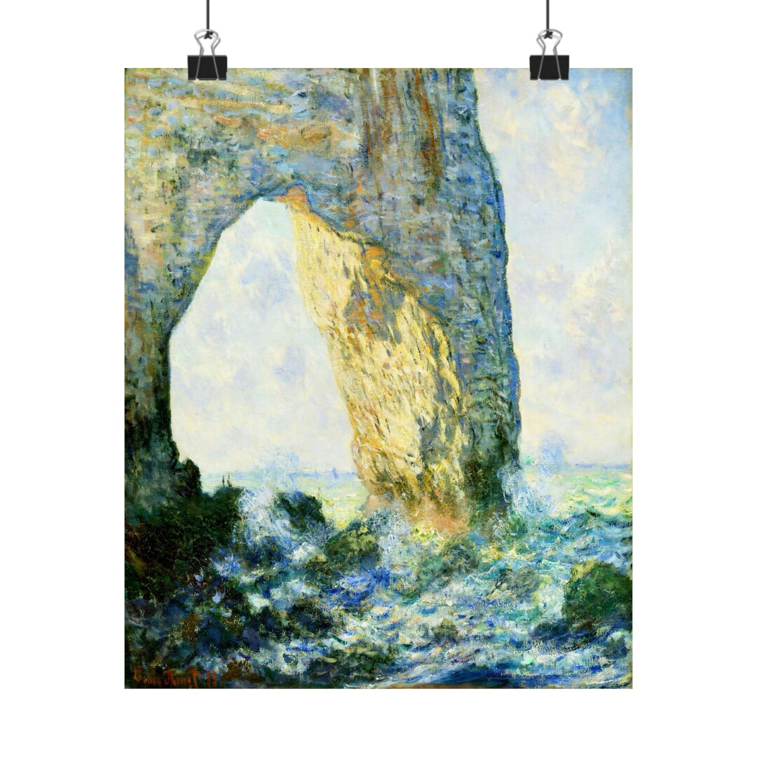 Claude Monet the Manneport-rock Arch West of Etretat 1883 - Etsy