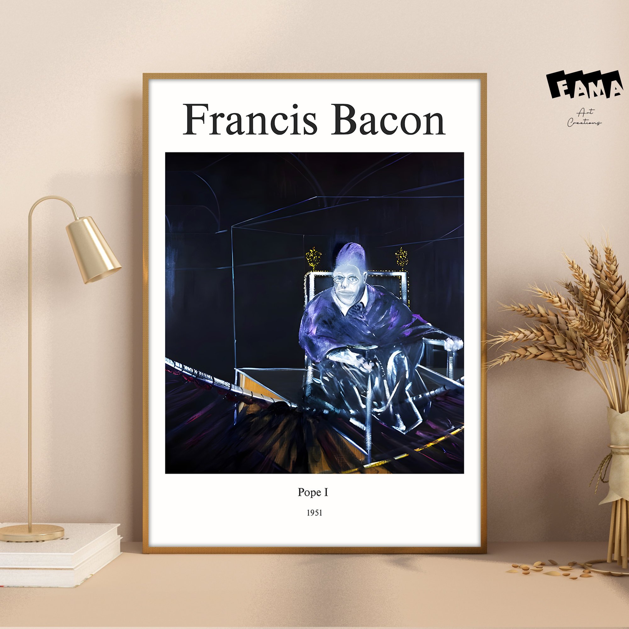 Francis Bacon Pope I 1951 Bacon Art Famous Paintings Mid - Etsy
