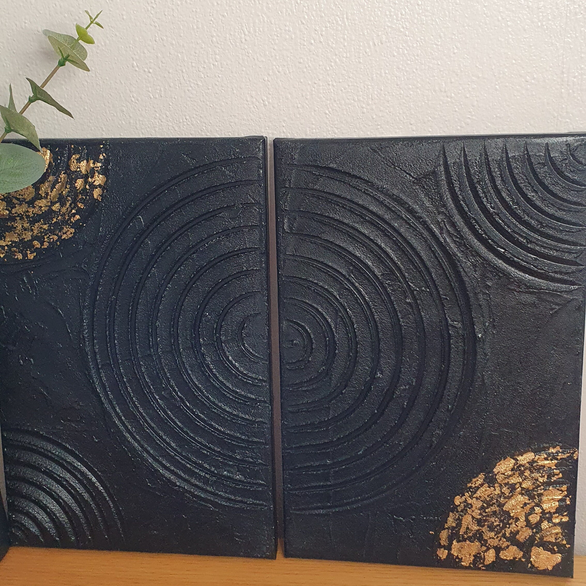 Textured Art | Black Textured Art| Canvas Wall Art| Home Decor| House ...