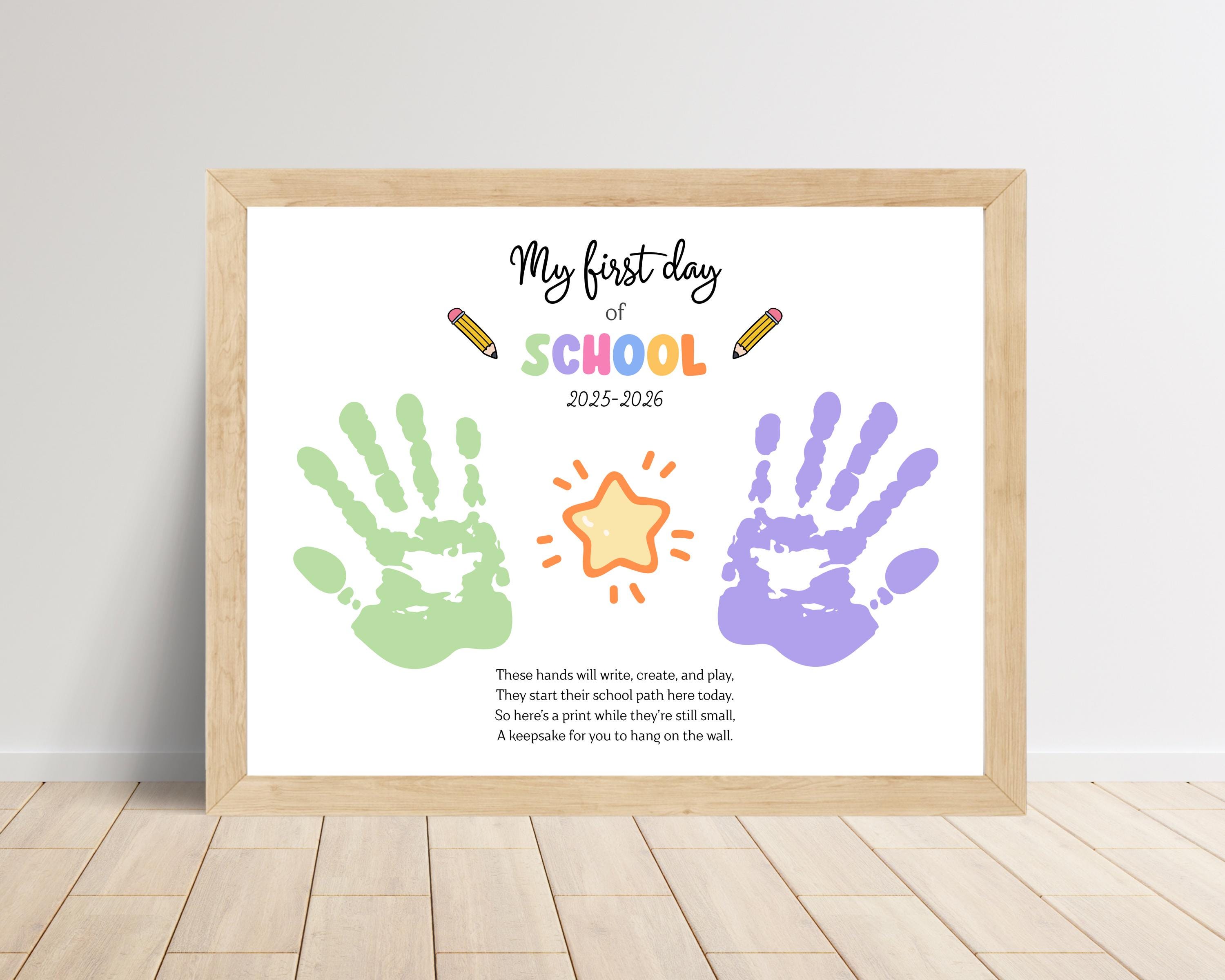 First Day of School Handprint Craft, Back to School Poem, 1st Day of ...