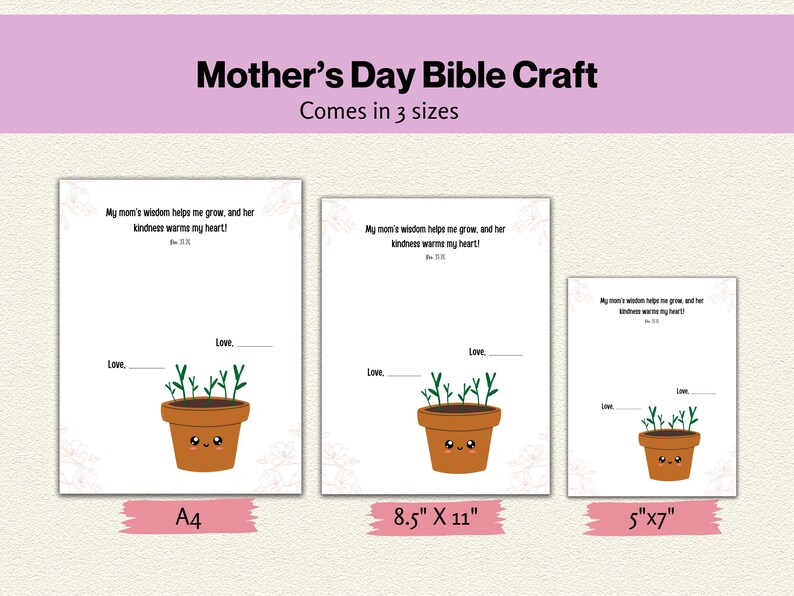 Personalized Christian Handprint Craft - Proverbs 31:26, Flower Pot ...