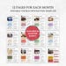 12 Months Editable Church Newsletter Template, Canva Monthly Newsletter ...