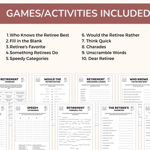 Retirement Party Games Printable, Work Retirement Party Icebreakers ...