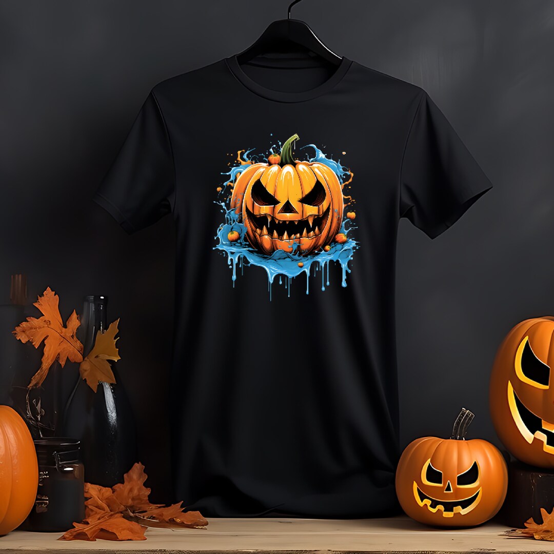 Pumpkin Shirt, Scary Pumpkin Tshirt, Halloween Shirt, Pumpkin ...