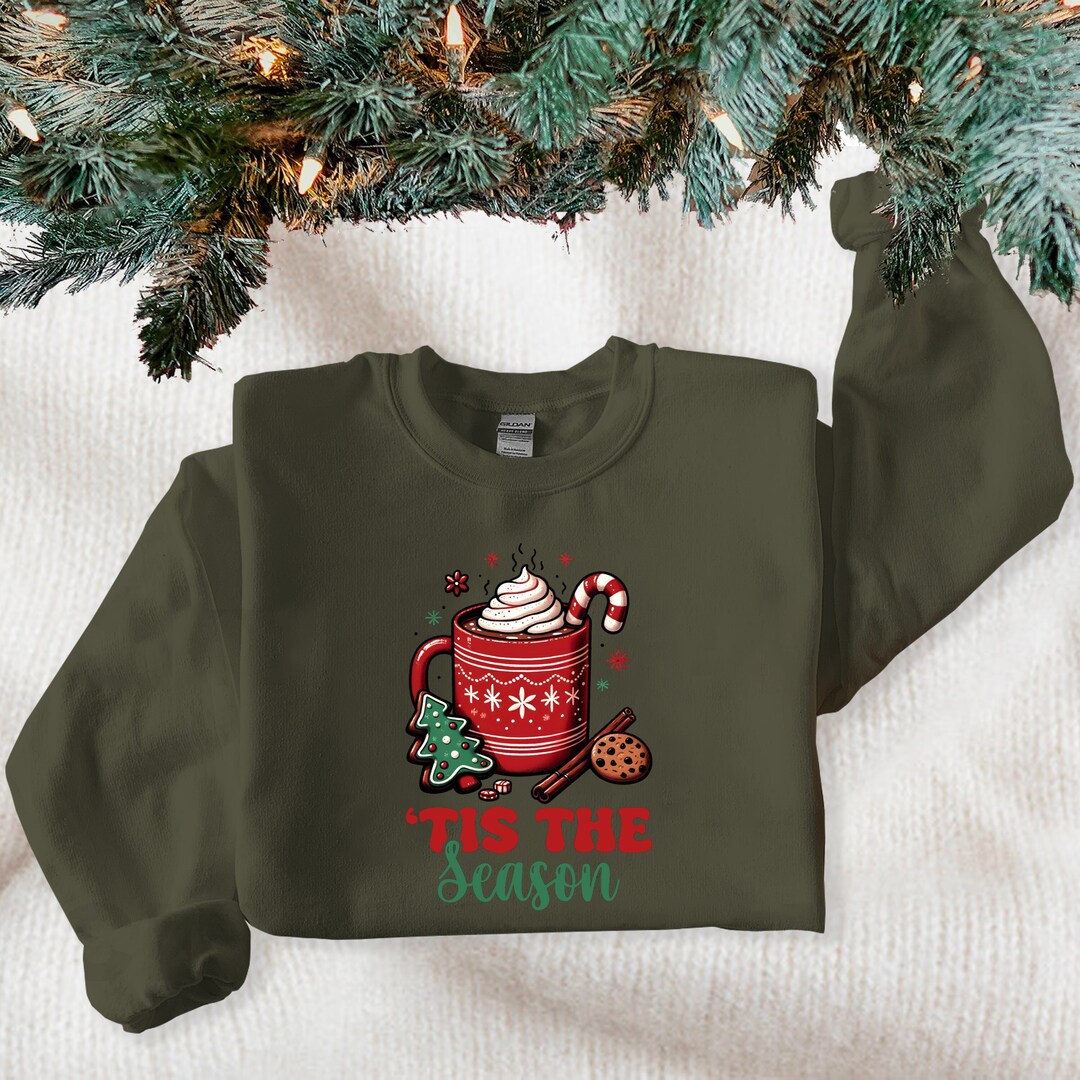 Employee Gifts, Tis the Season Sweatshirt, Christmas Crewneck Sweater ...