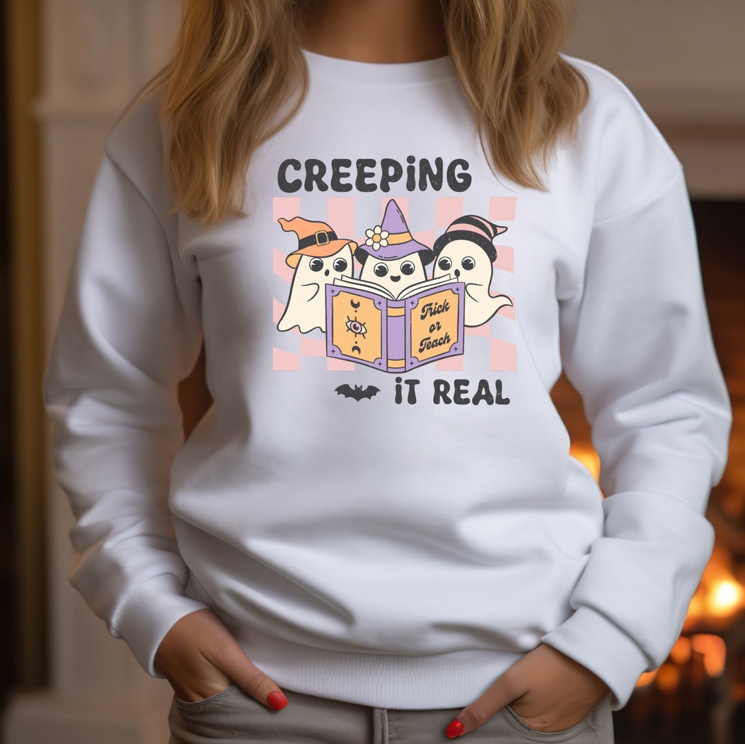 Creep It Real Shirt, Crewneck Sweatshirt,halloween Gifts, Vintage ...