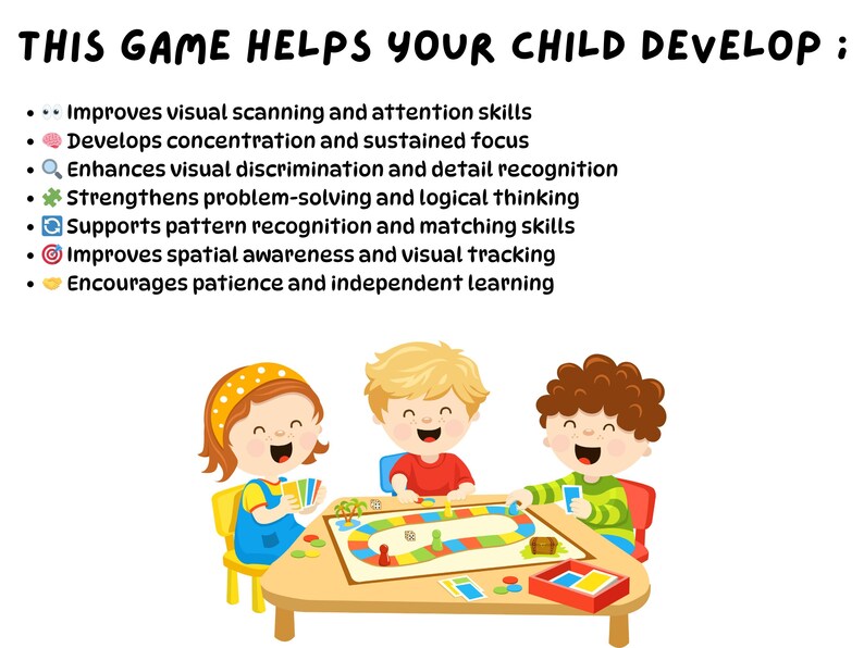 Preschool Focus Activity Printable Quiet Time Game Classroom Visual ...