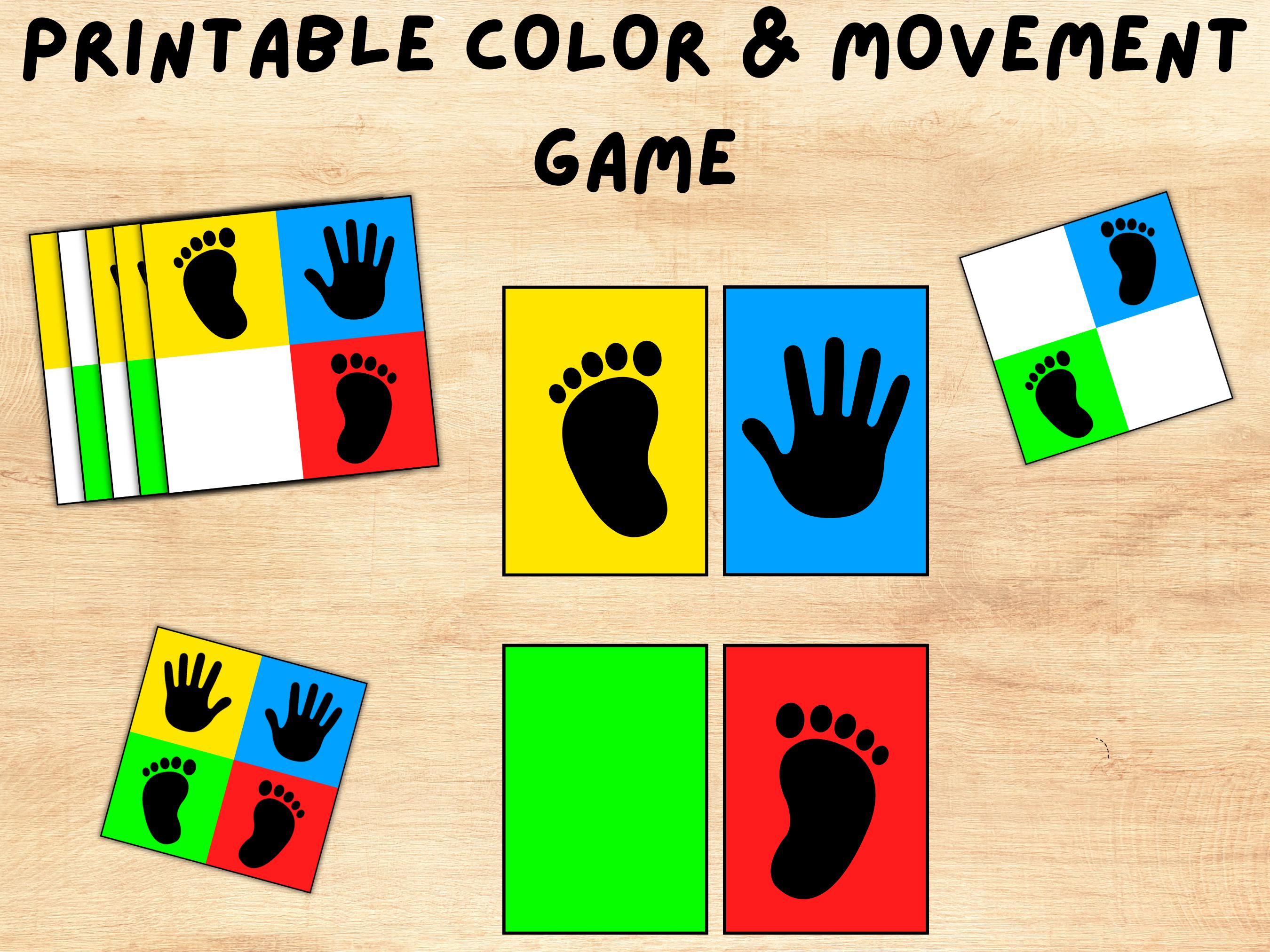 Preschool Brain Break Game Printable Movement Cards - Etsy