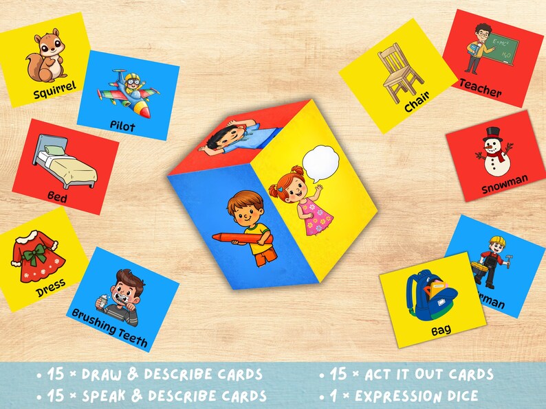Toddler Busy Activity Printable Show and Tell Game Speech Language ...