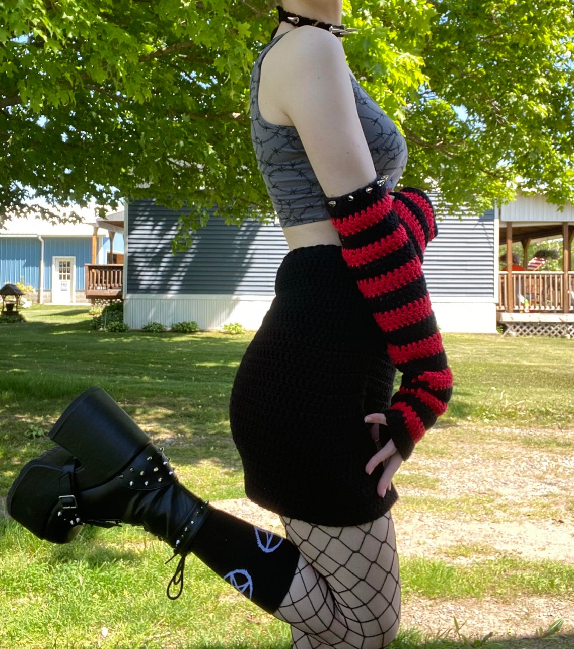 Emo Arm Warmer Crochet Pattern - Etsy