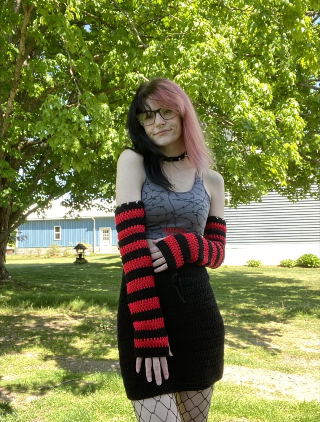 Emo Arm Warmer Crochet Pattern - Etsy