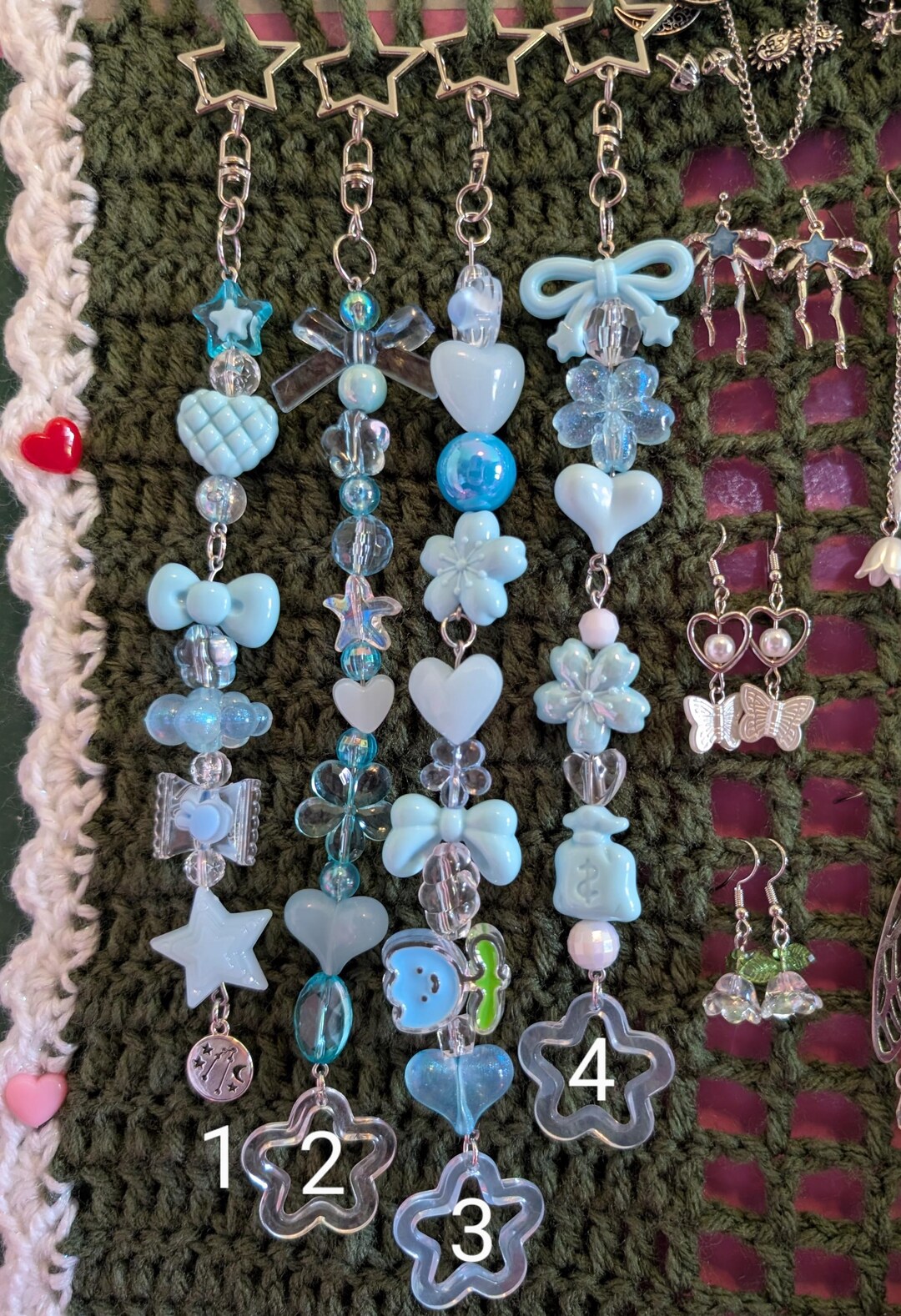 Blue Y2K Keychains - Etsy