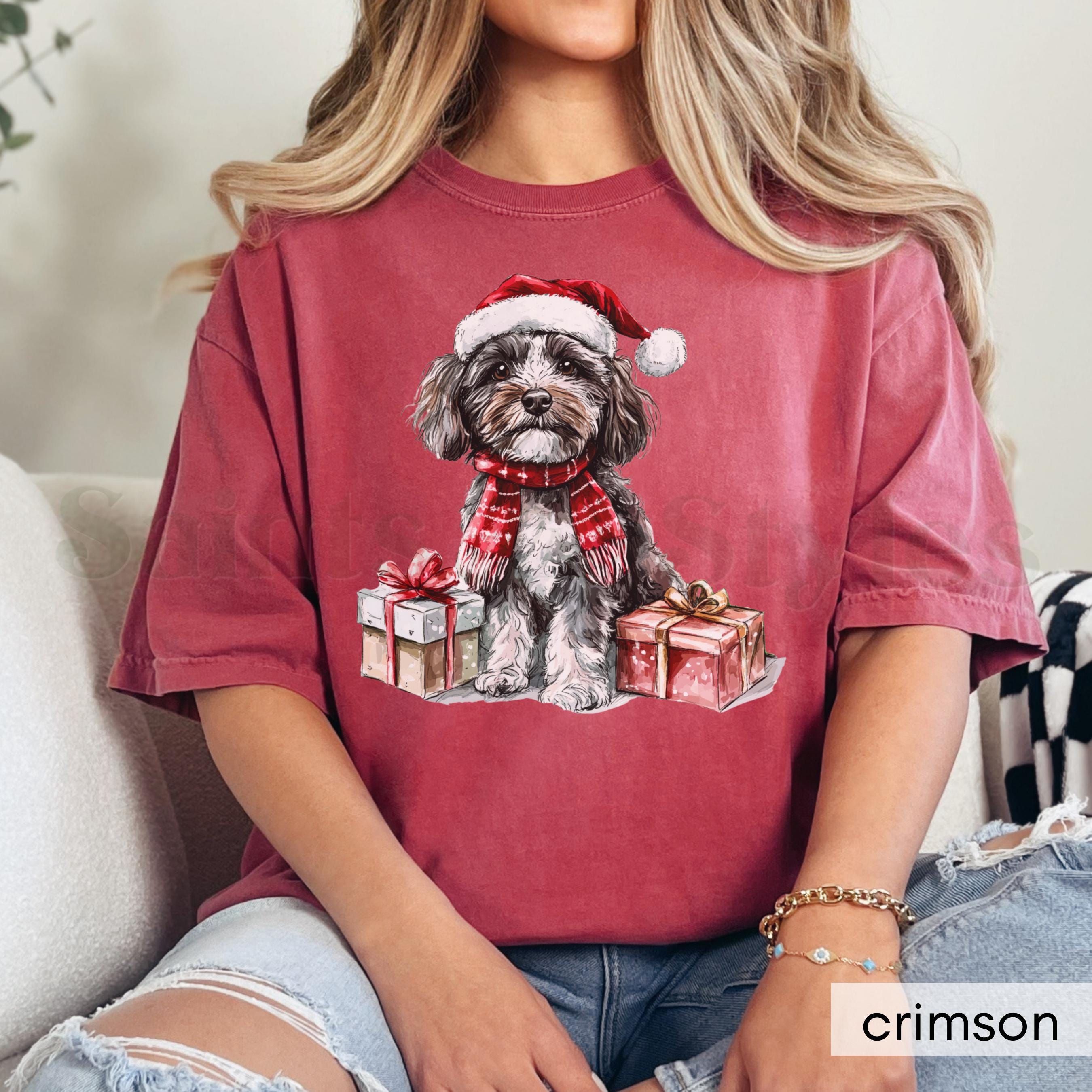 Havapoo Christmas T-shirt, Havapoo Mom Dad Crewneck, Havanese Poodle ...