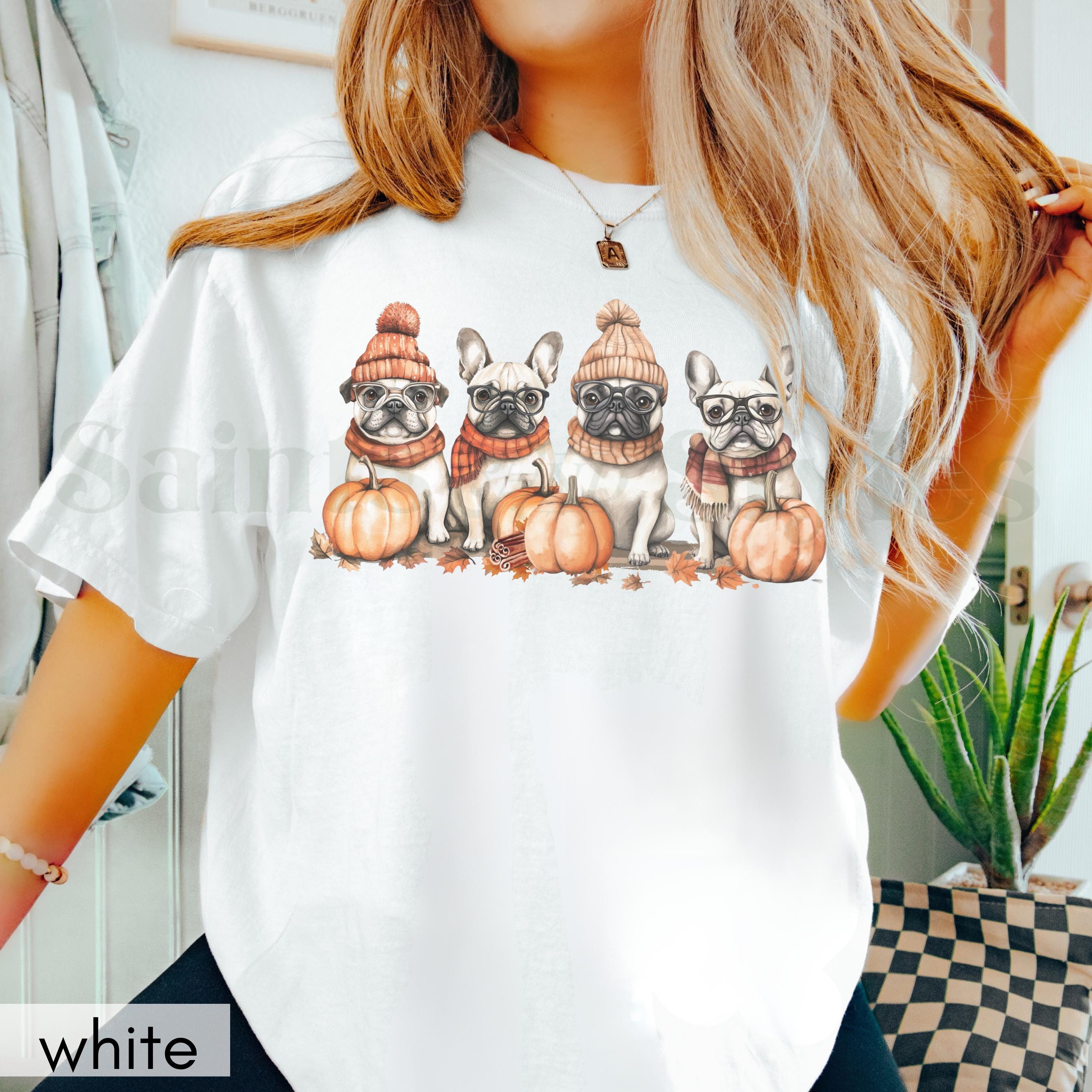 French Bulldog Fall T-shirt, Frenchie Mom Dad Sweatshirt, French ...