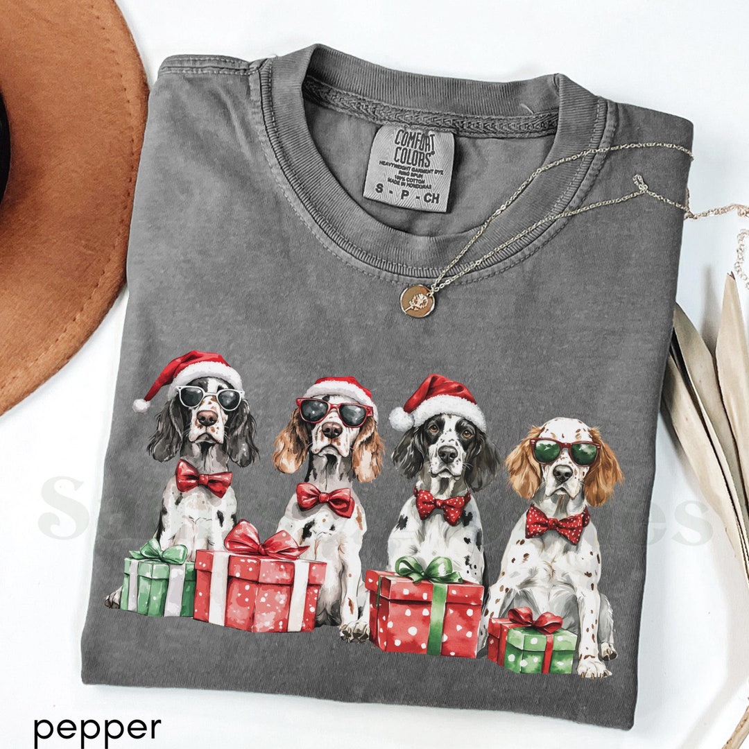 English Setter Christmas Tshirt English Setter Mom Dad Sweatshirt ...