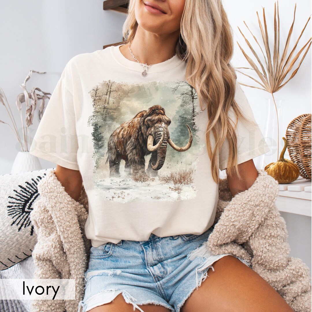Vintage Woolly Mammoth Shirt, Unisex Nineties Vintage Mammoth Crewneck ...
