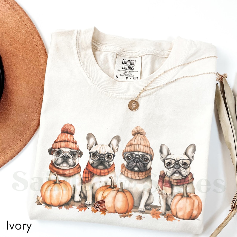 French Bulldog Fall T-shirt, Frenchie Mom Dad Sweatshirt, French ...