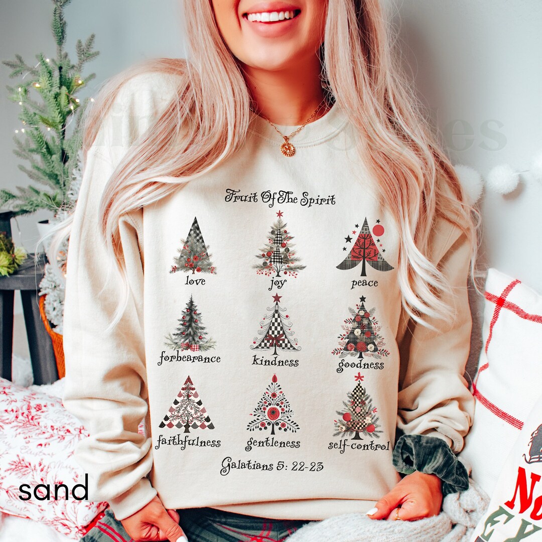 Christmas Tree Shirt | Bible Verse Sweatshirt | Christian Christmas ...