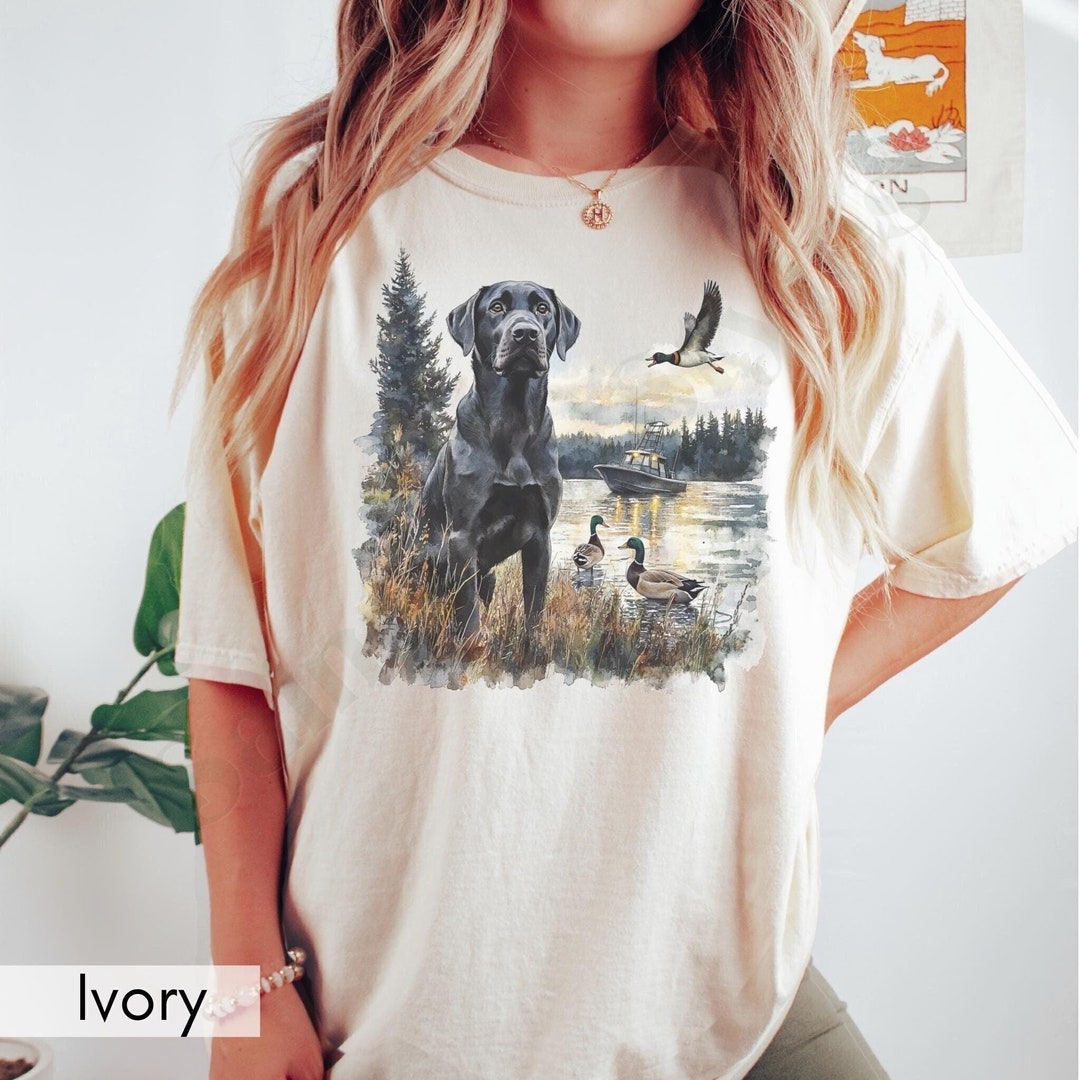 Vintage Black Lab and Ducks T-shirt, 90s Retro Hunting Tshirts, Unisex ...
