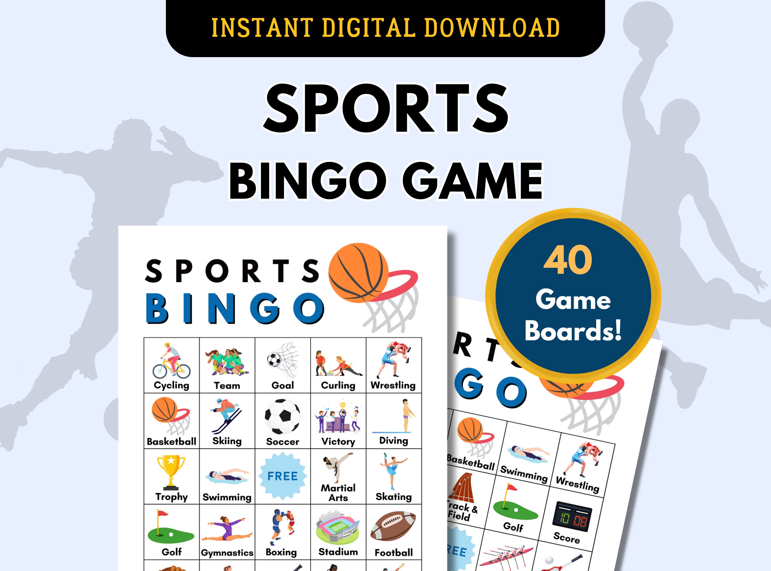 Sports Bingo Game Kit, Physical Education, Sports Game, Classroom ...