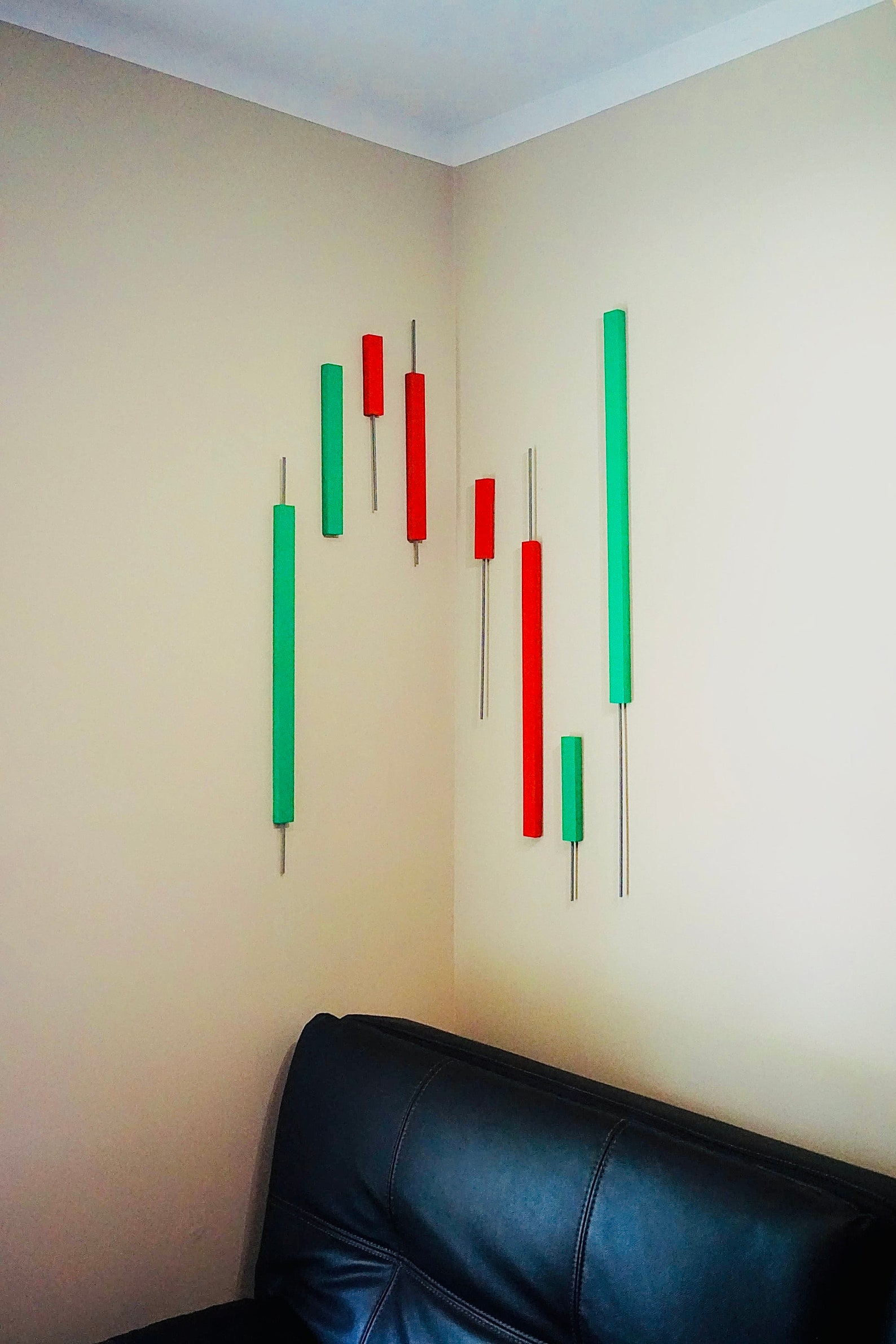 Candlesticks Market Decor Bitcoin Trading Patterns Crypto Gift Wall ...
