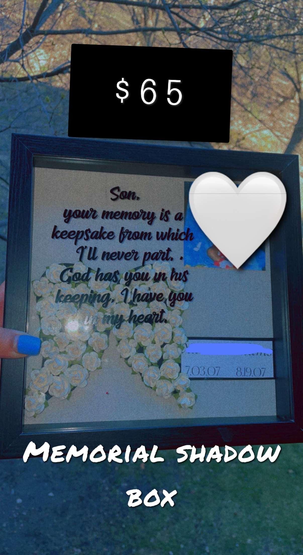 Memorial Shadow Box (wall Art) - Etsy