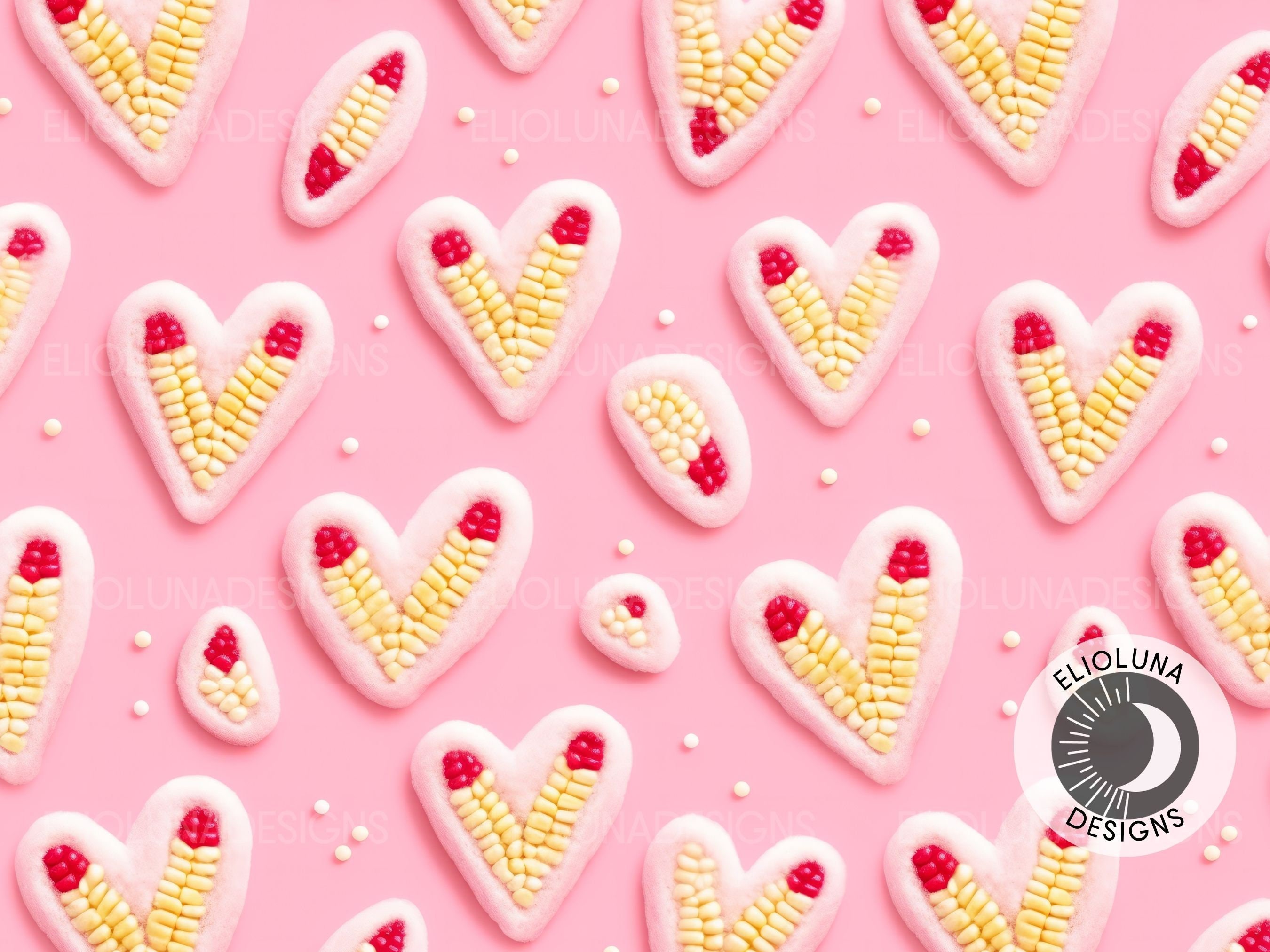 Elote Digital Paper Mexican Snacks Seamless Pattern Mexican Corn ...