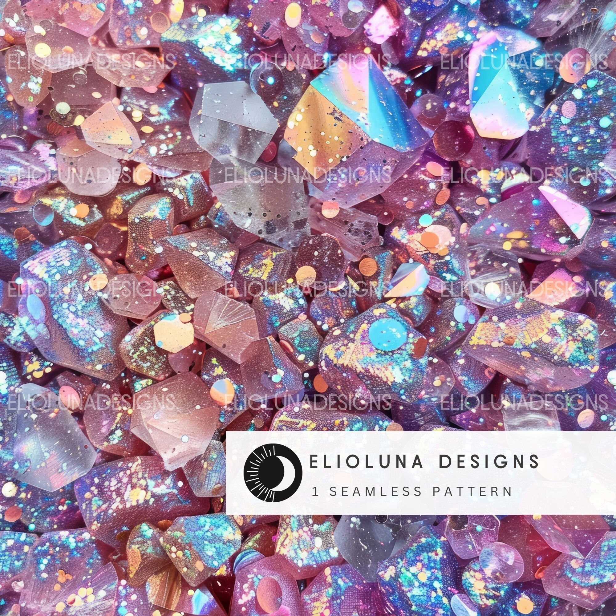 Iridescent 3D Glitter Seamless Texture Digital Paper Seamless ...