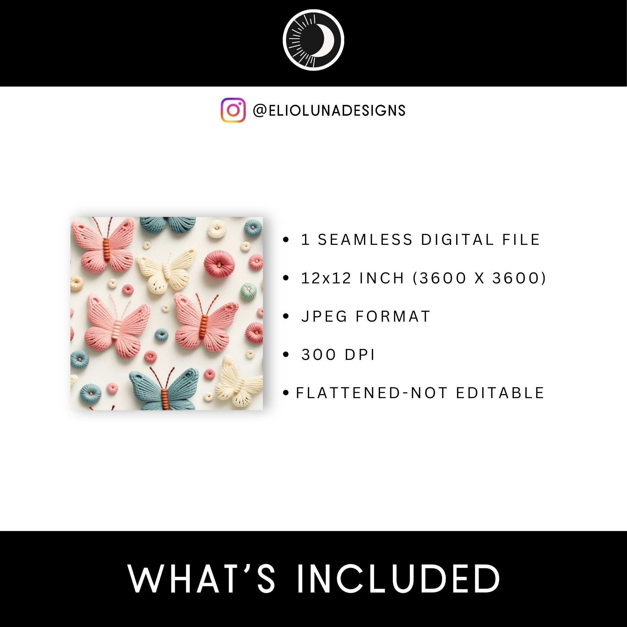 Butterfly Pattern Digital Paper 3D Butterfly Pattern Seamless ...