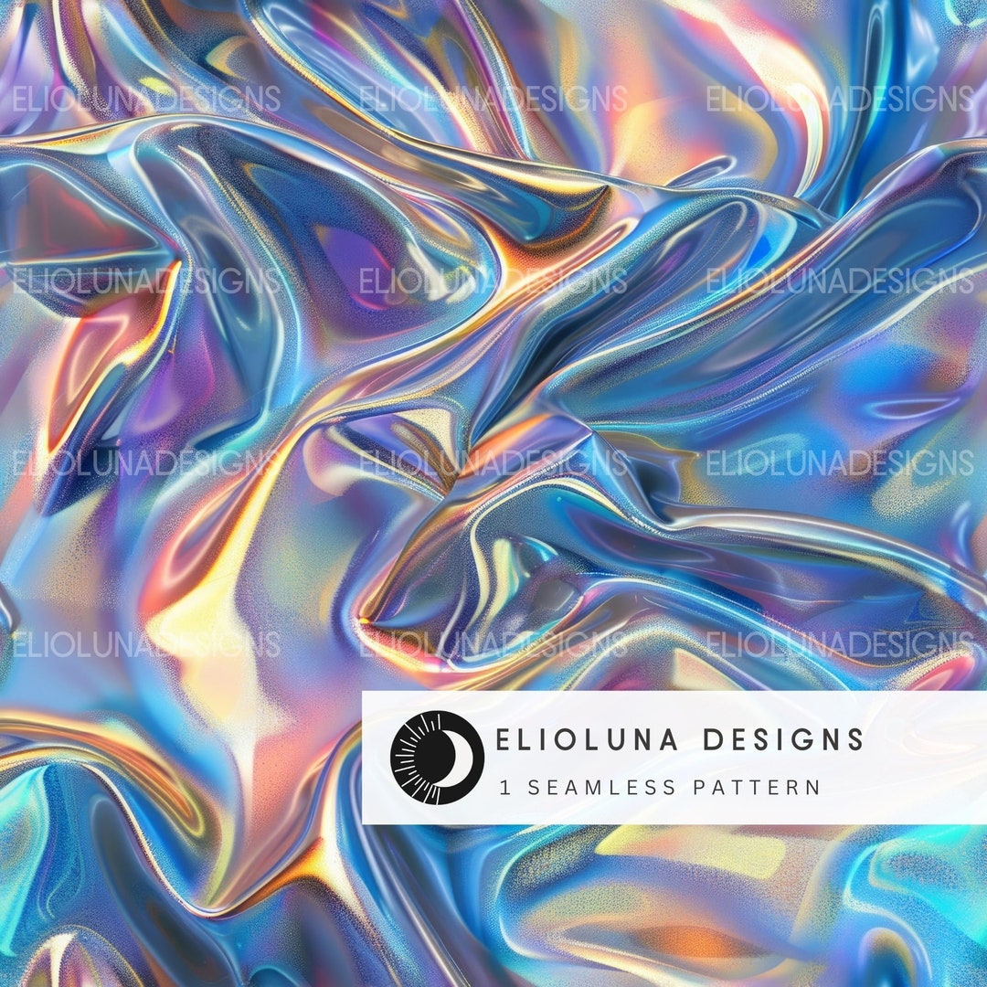 Holographic Seamless Texture Digital Paper Seamless Iridescent Texture ...