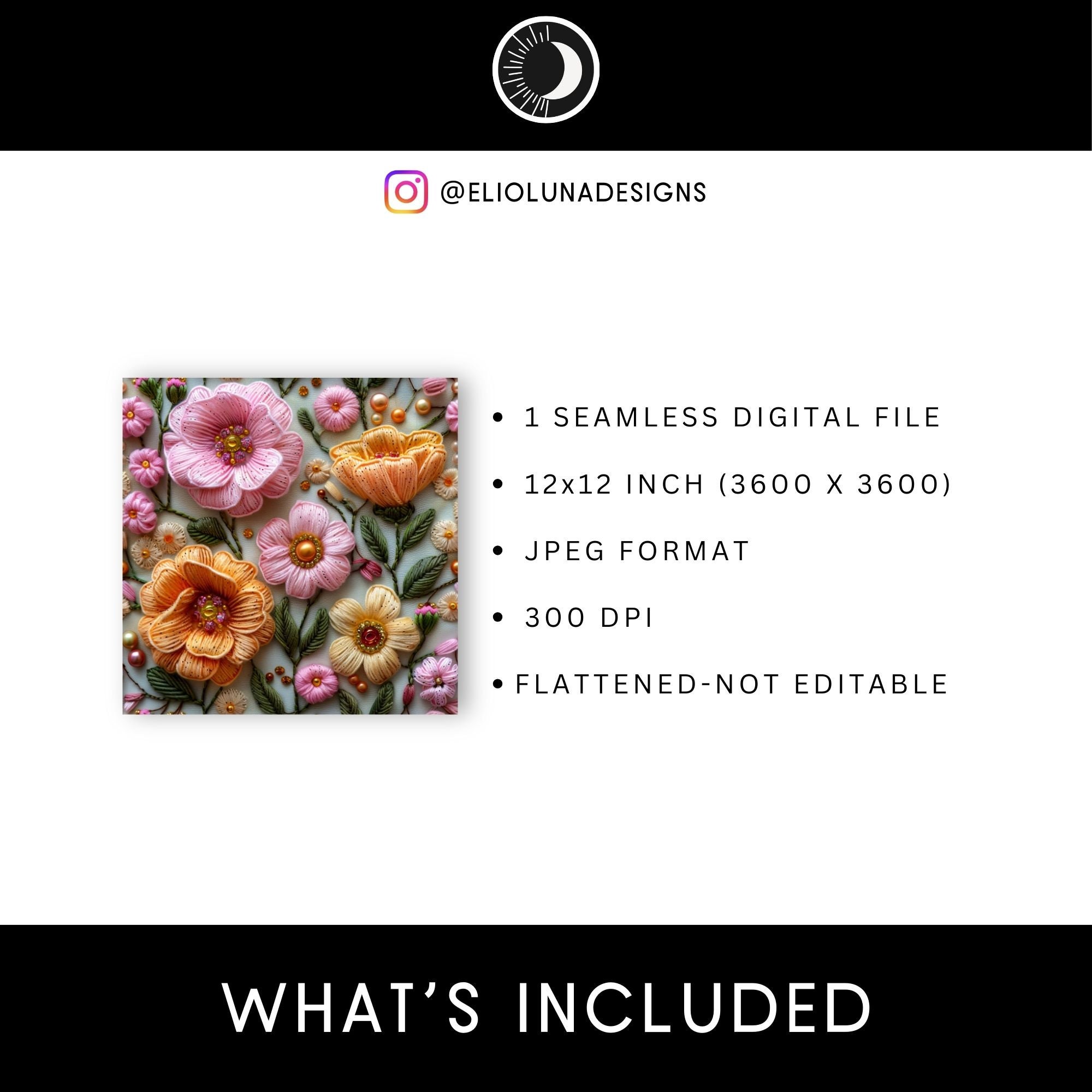 Floral Pattern Digital Paper 3D Spring Floral Pattern Seamless Digital ...