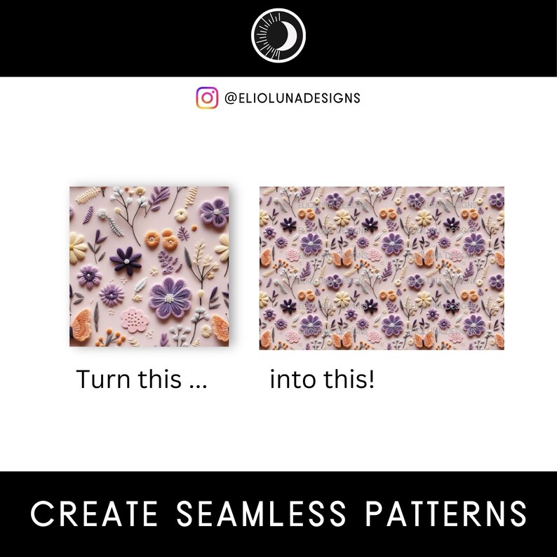 Spring Floral Butterfly Pattern Digital Paper Embroidered Floral ...