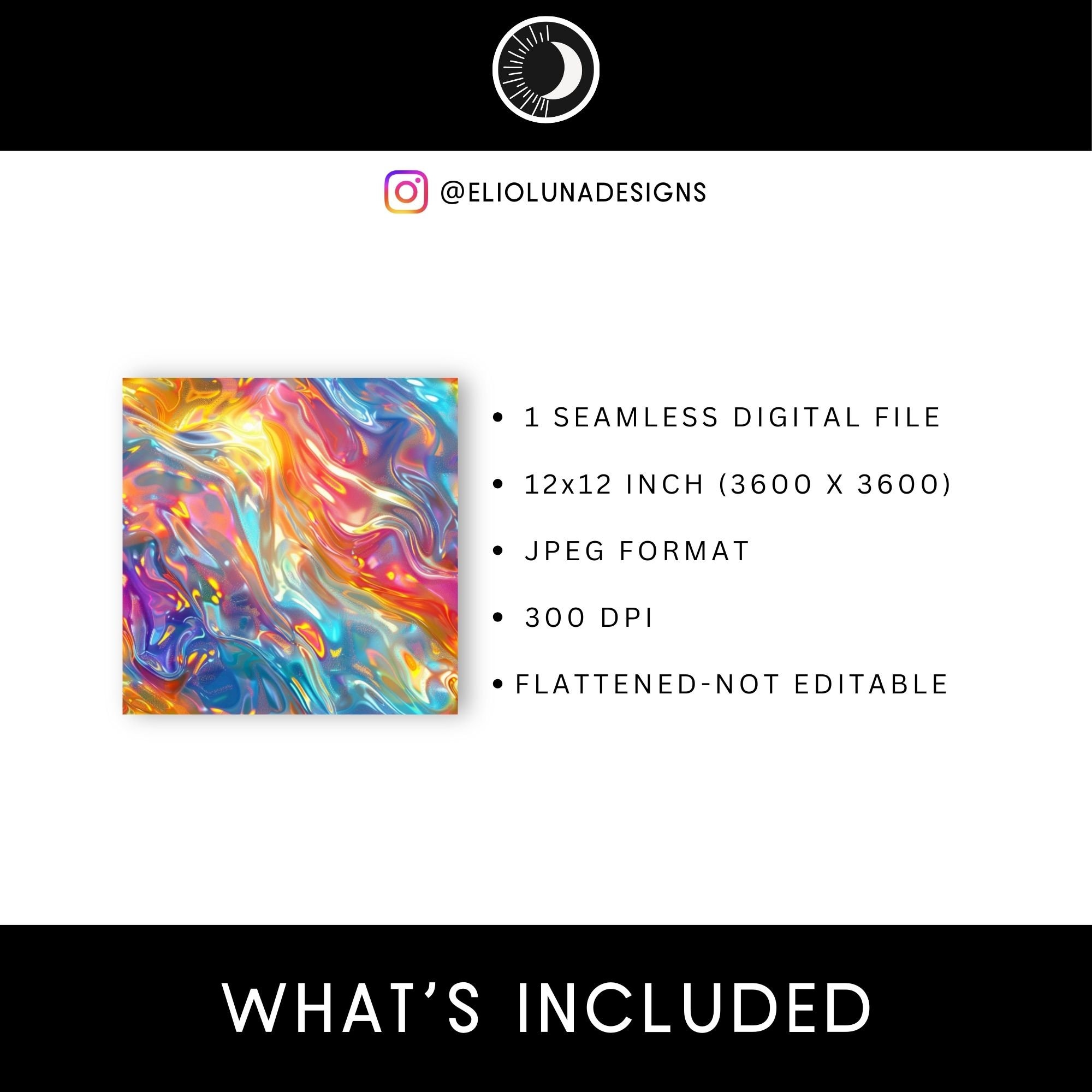 Rainbow Seamless Texture Digital Paper Seamless Iridescent Texture ...