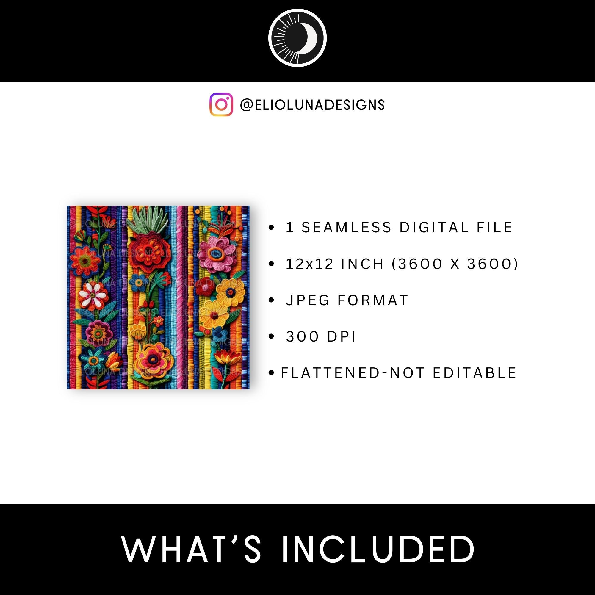 Mexican Floral Pattern Mexican Serape Seamless Cinco De Mayo Digital ...