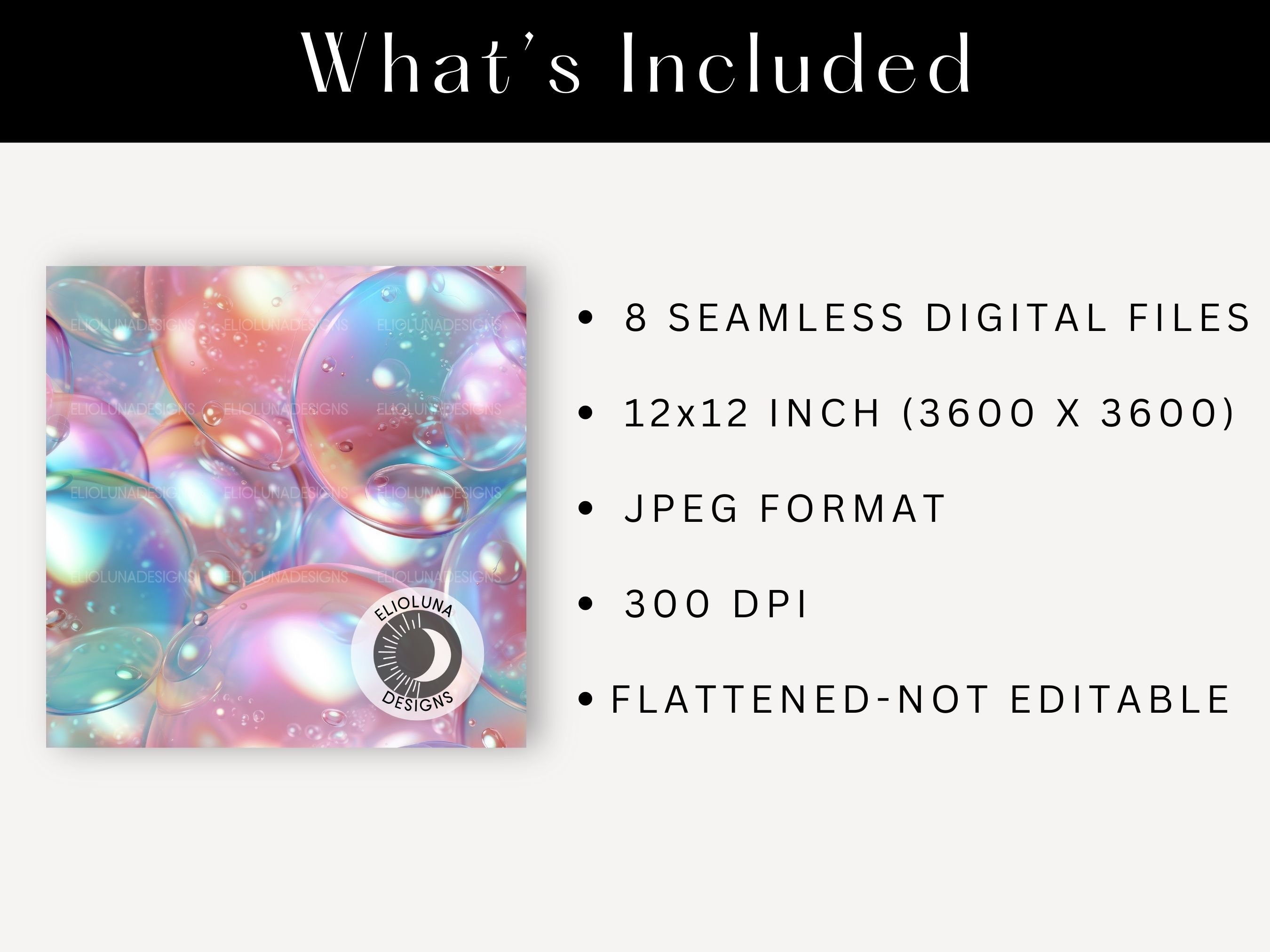 Bubble Digital Paper With Holographic and Iridescent Effects - Etsy