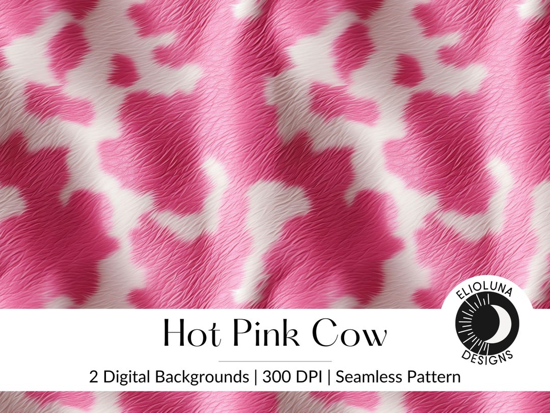 Cow Print Seamless Cowhide Digital Paper Cow Print Pattern Western ...