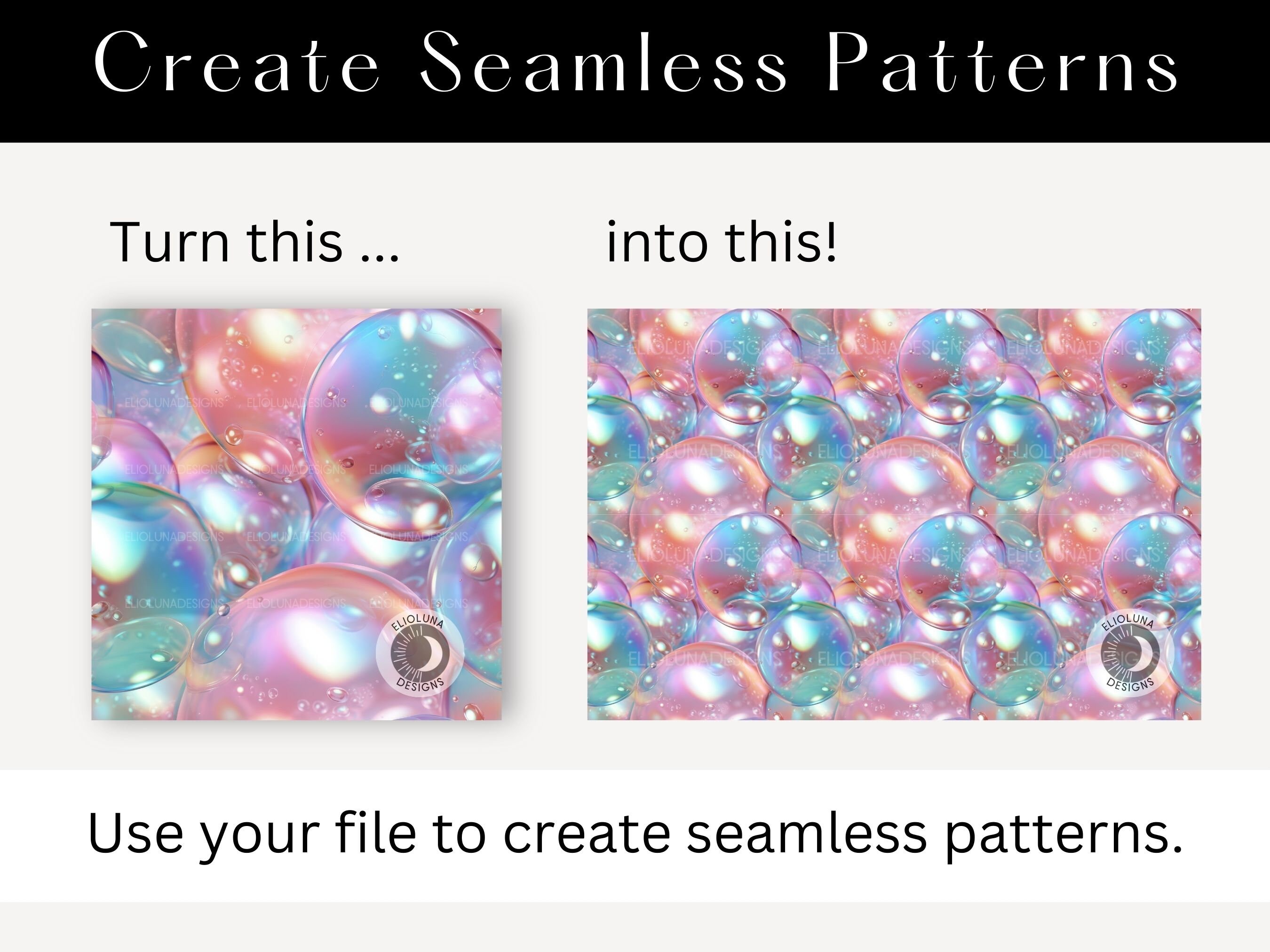 Bubble Digital Paper With Holographic and Iridescent Effects - Etsy